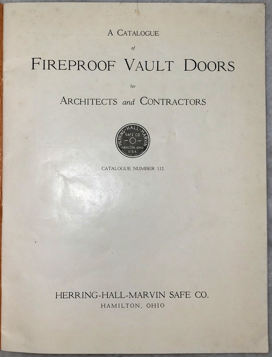 A Catalogue of Fireproof Vault Doors for Architects and Contractors ...