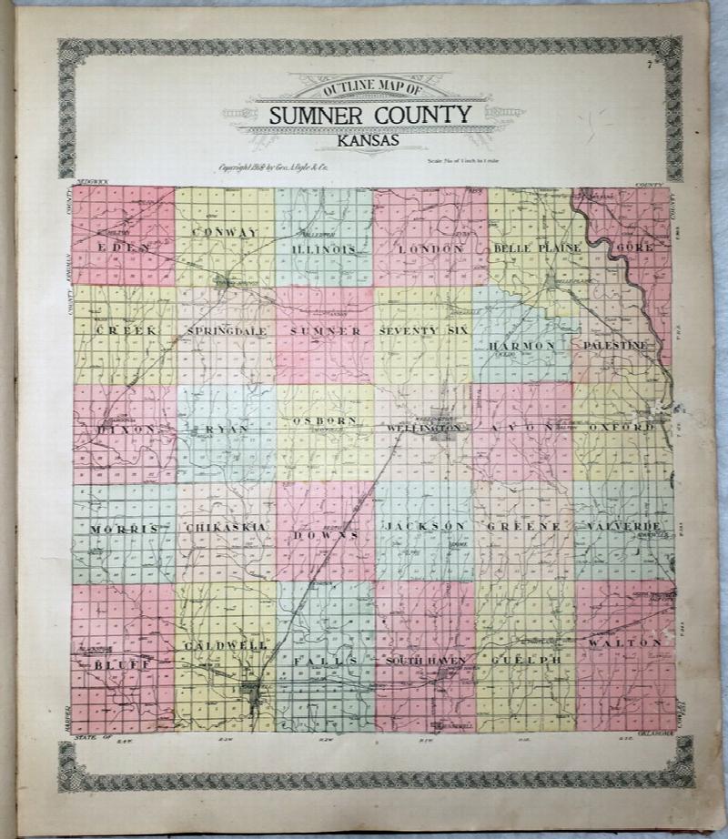 Standard Atlas of Sumner County, Kansas Including a Plat Book of the ...