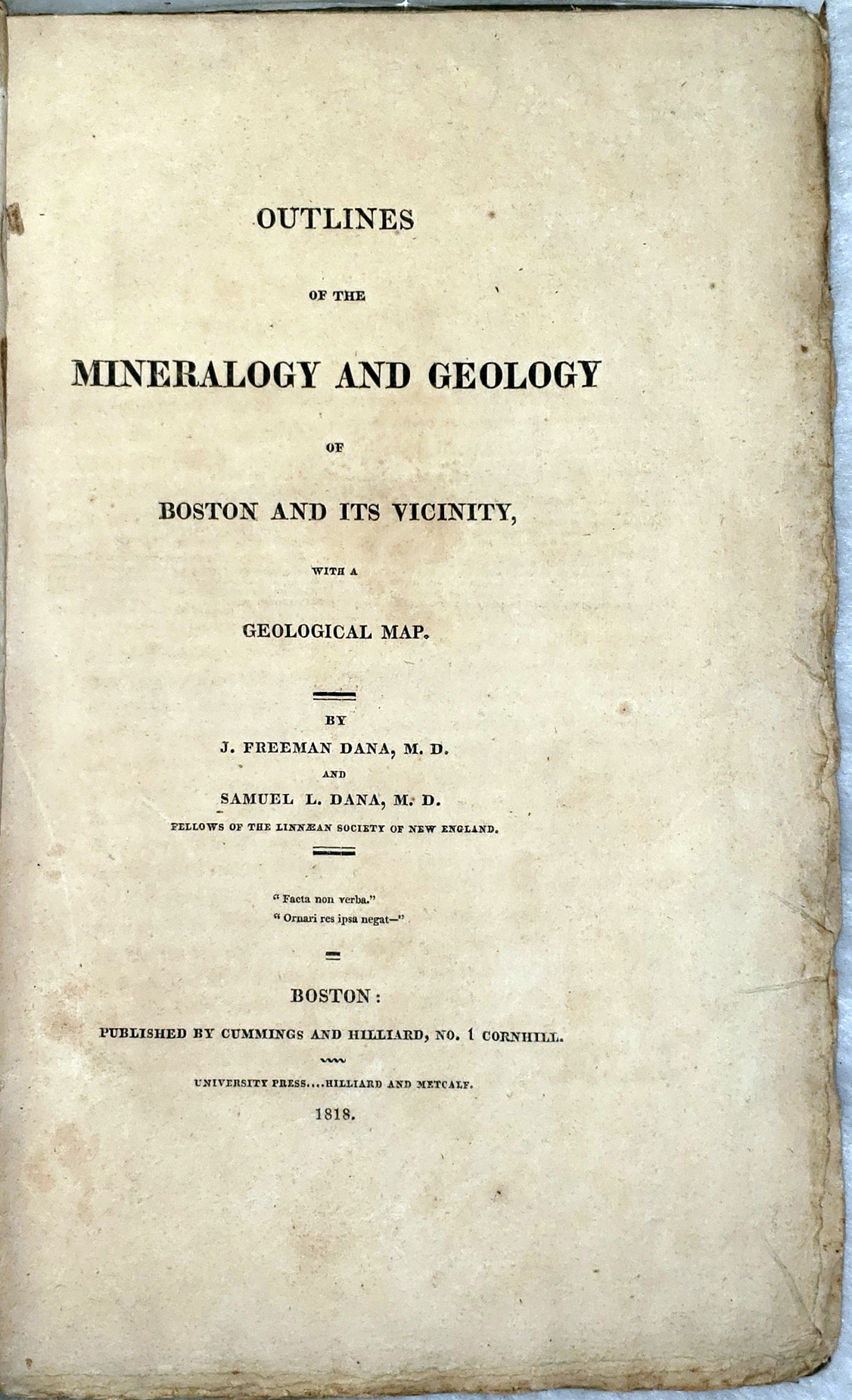 Outlines of the Mineralogy and Geology of Boston and Its Vicinity with ...