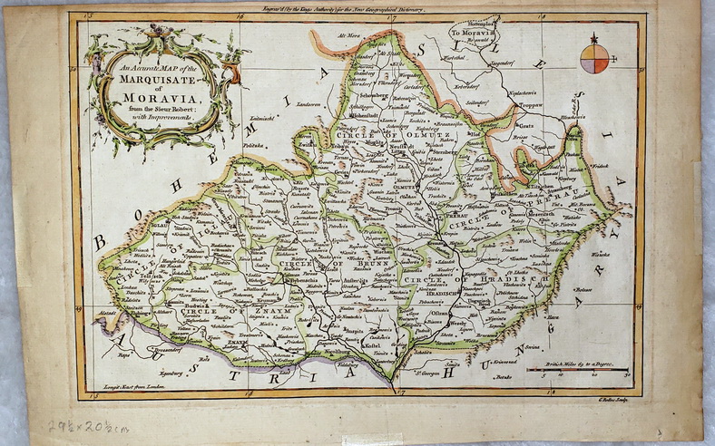 An Accurate Map of the Marquisate of Moravia from the Sieur Robert With ...